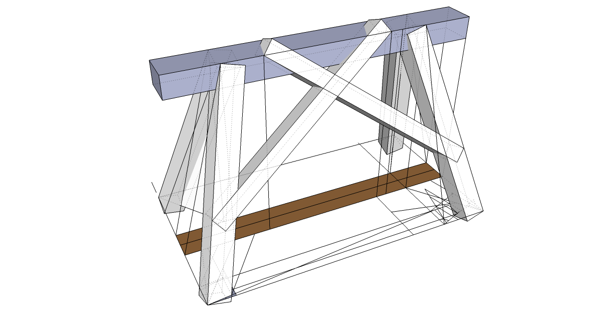 Roof Framing Geometry: Tréteaux Angles for RafterTools for iPhone