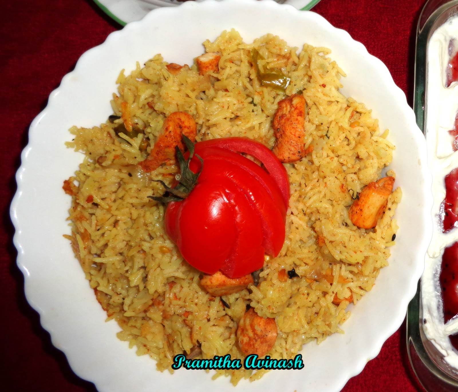 Pramitha Love Cooking!!!!!: Chicken pulao