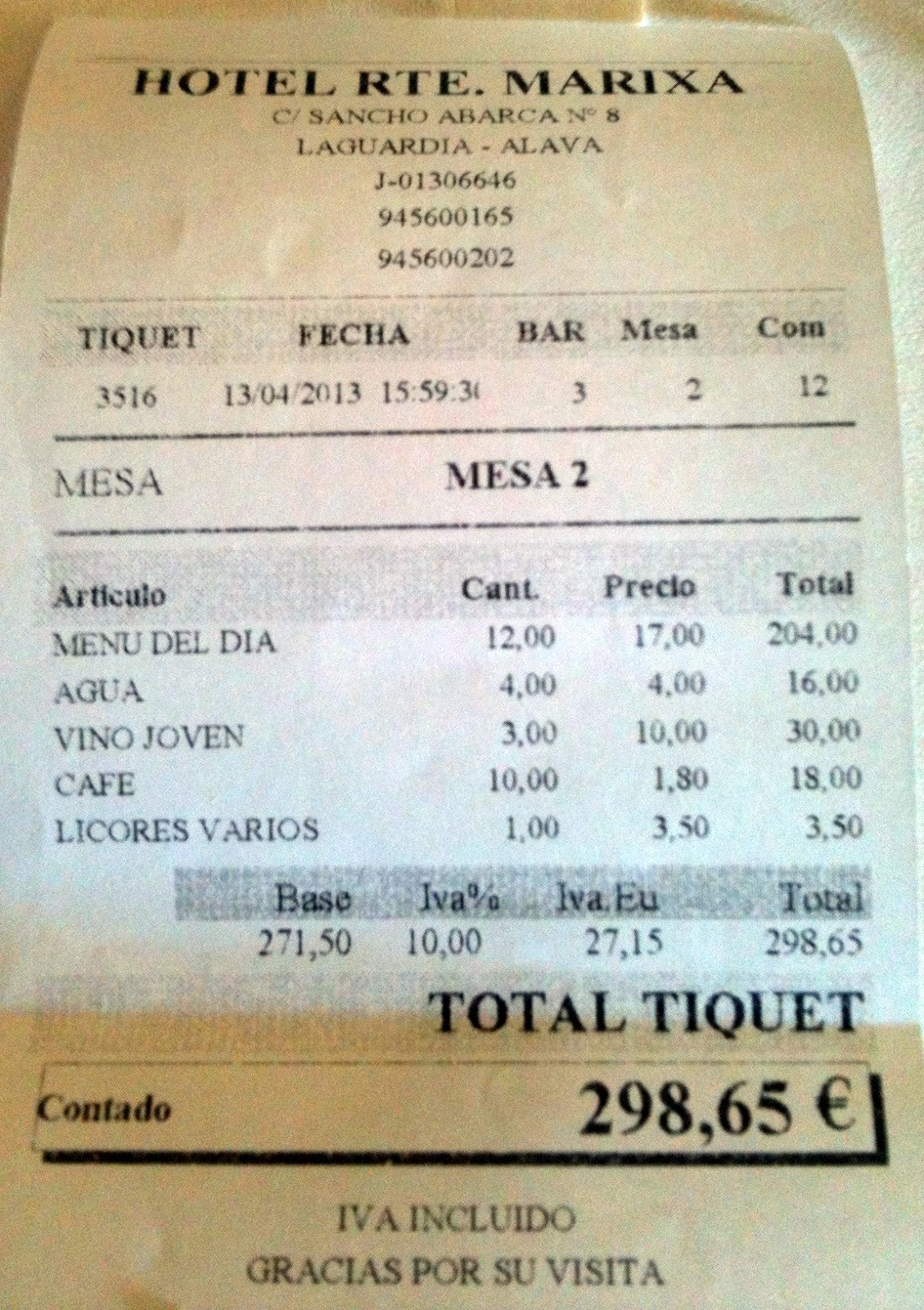 Restaurante Marixa (Laguardia)