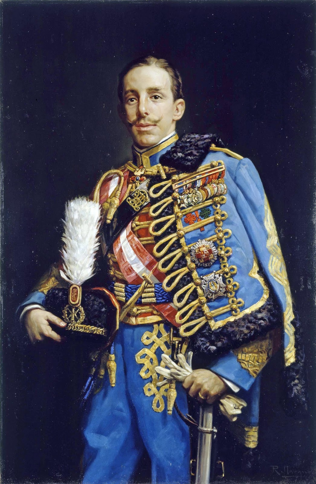 ALFONSO XIII RETRATADO: Román Navarro García de Vinuesa