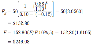 ENGENIEERING ECONOMIC ANALYSIS.: Examples - Geometric Gradient Series ...