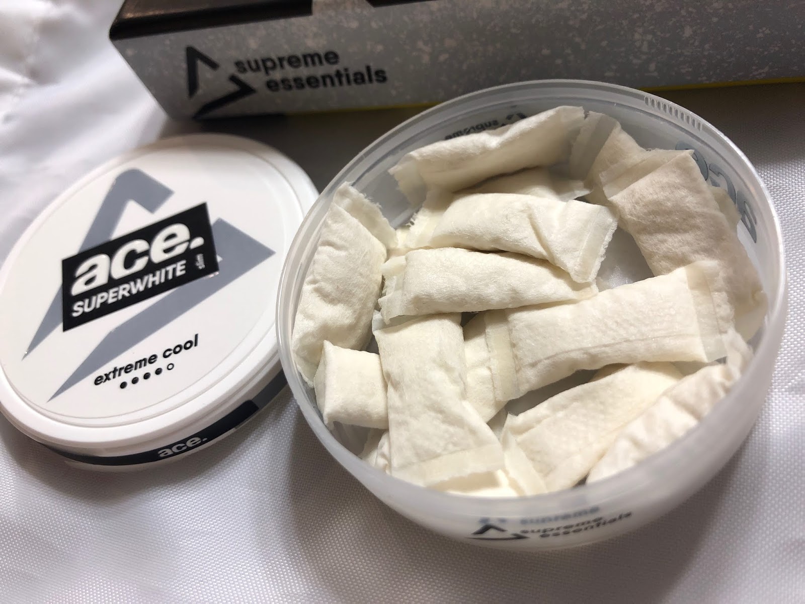 Ace Superwhite: Extreme Cool (Nicotine Pouches) - Review. 6 November 2019.