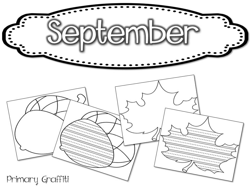 Primary Graffiti: Monthly Writing Paper Freebie!