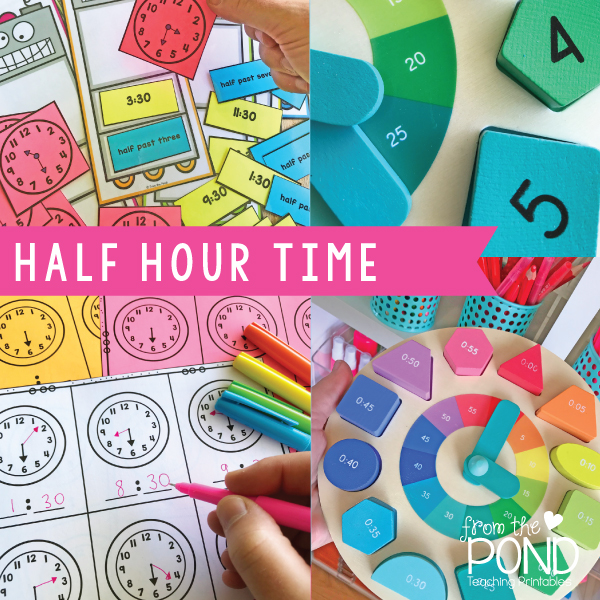Telling Time to the Half Hour | From the Pond