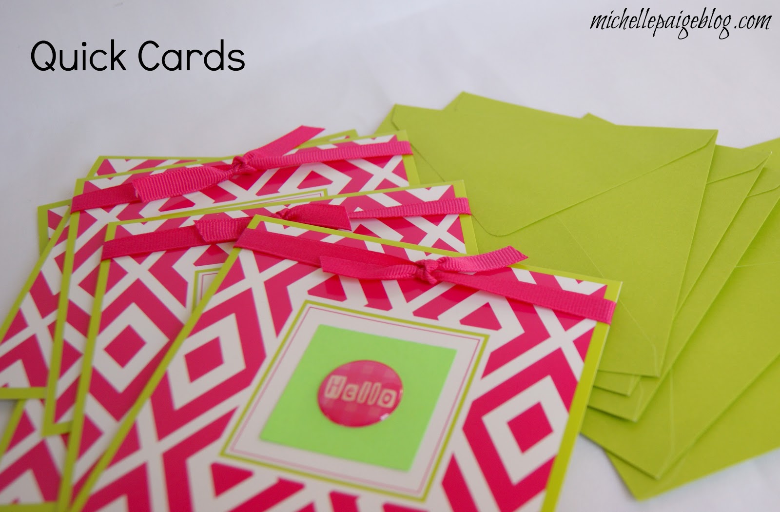 michelle paige blogs: Transform Monogrammed Cards to Thank You Notes in ...