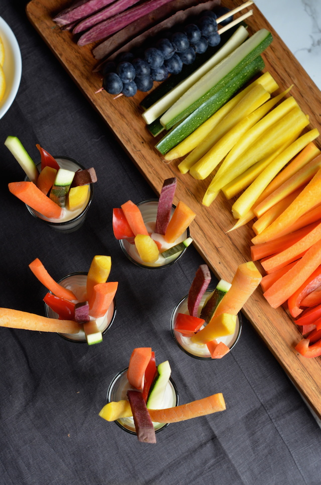 Rainbow Veggie Dippers - Always Order Dessert