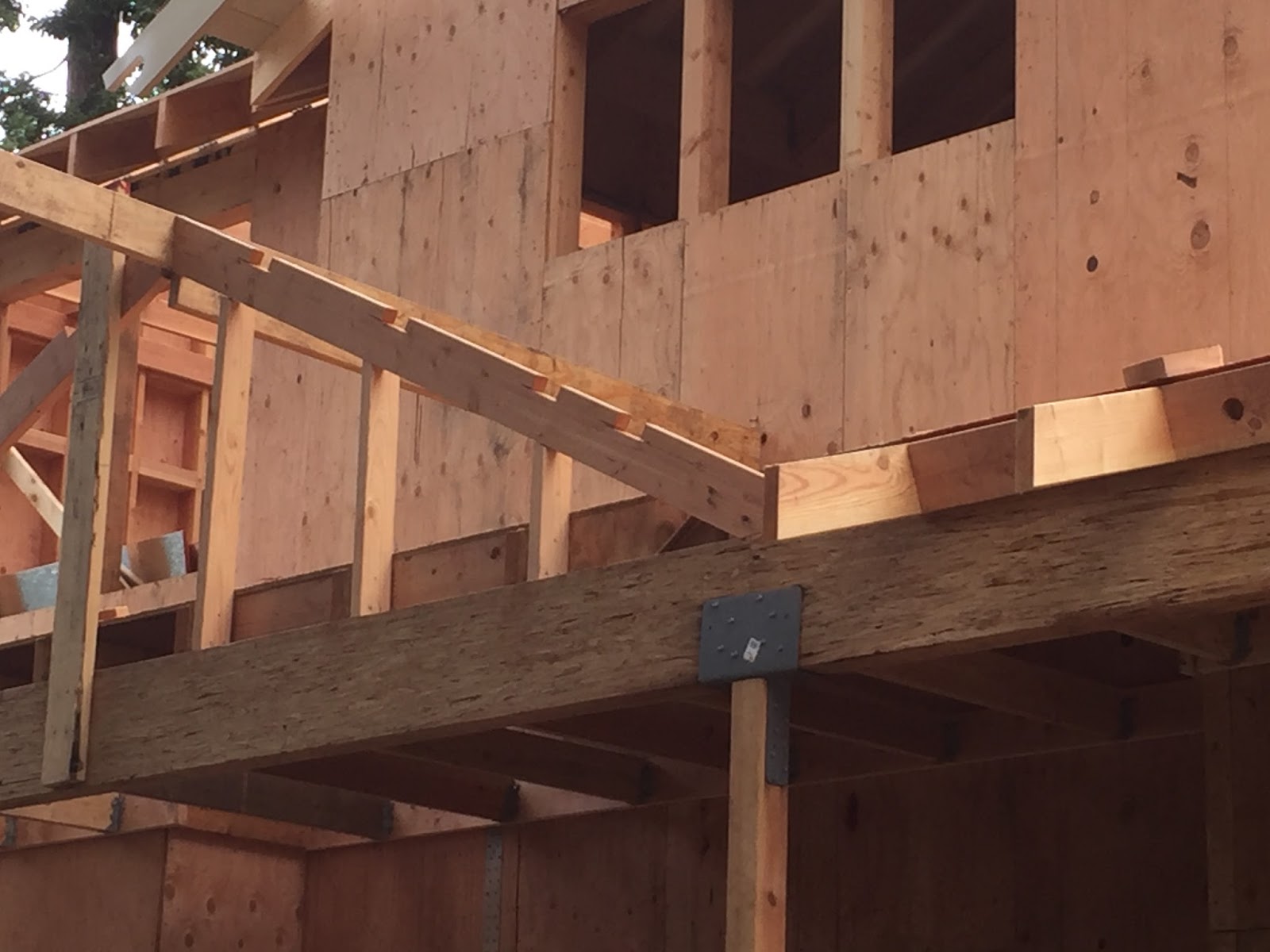 Roof Framing Geometry: Unequal Pitched Valley Rafter Tail