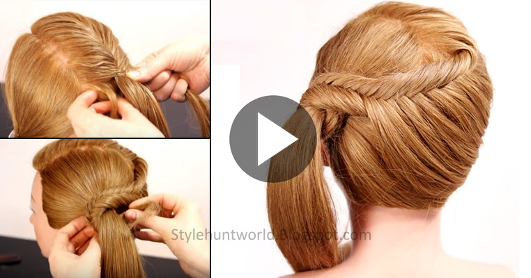 Learn - How To Make Simple And Easy Fishtail Braid Hairstyle, See ...