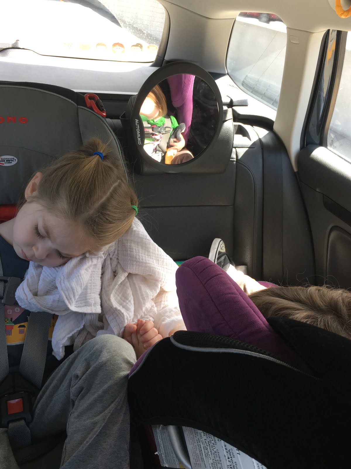 The sister blog: Car napping is better when holding hands