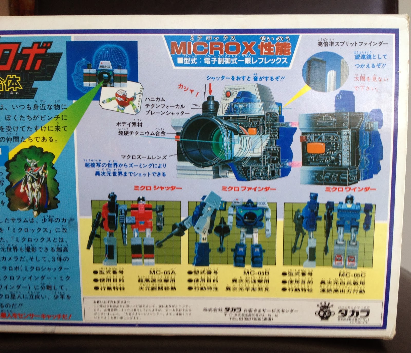 A Transformers Blog - My Life In Collecting: Camera Robo MC-05 MICROX ...