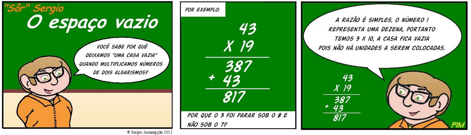 APRENDER MATEMÁTICA É DIVERTIDO: TIRINHAS