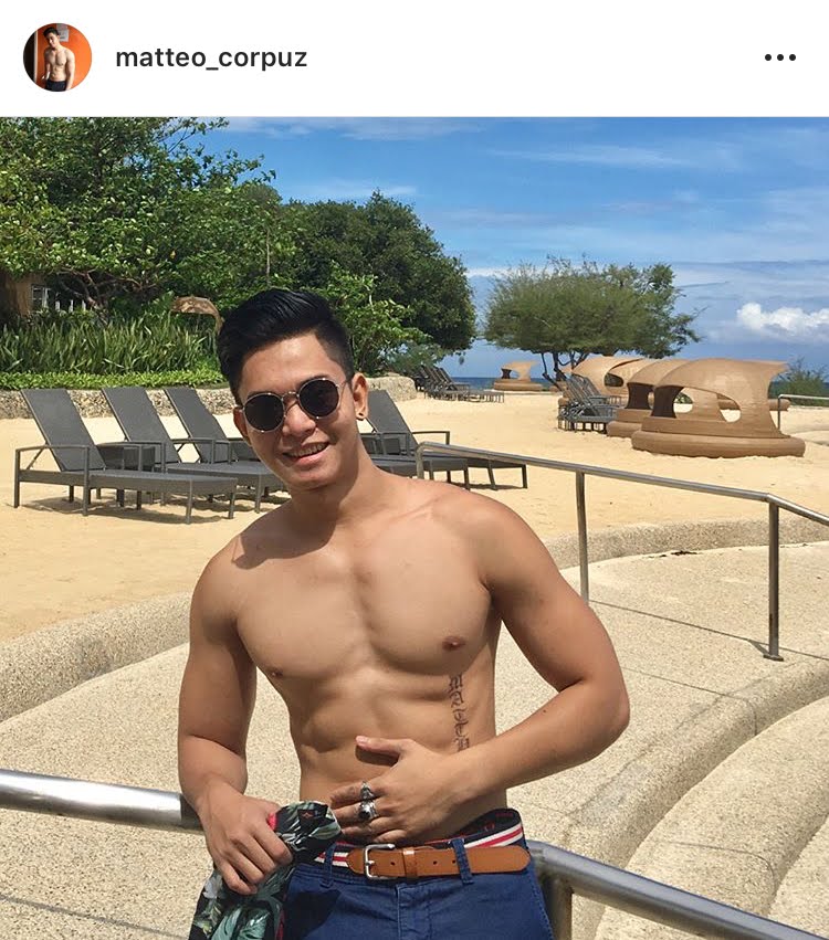 Shirtless Filipino on Instagram: Matteo Corpuz
