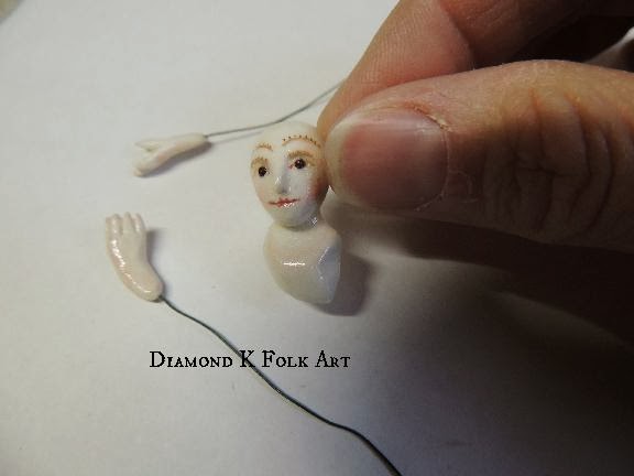 Diamond K Folk Art: Stumpwork Figures