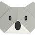 Koala(face) - Easy Origami instructions For Kids