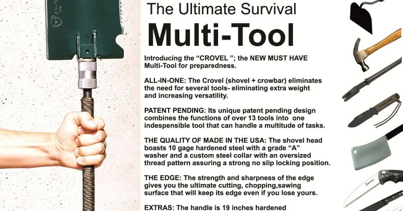 Sustainability & Survival: Ultimate Survival Multi-Tool, The Crovel