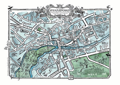 PETER GANDER ART: Stamford (Lincs) Map