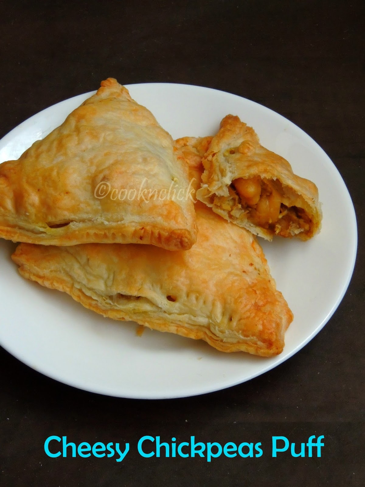 Cheesy Chickpeas Puff - #MonsoonMojo | Cook N Click