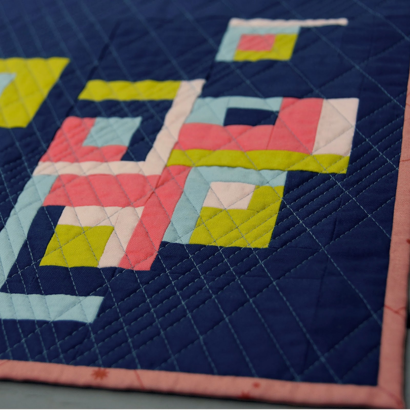 Meadow Mist Designs: Curated Cabins - a finished mini quilt