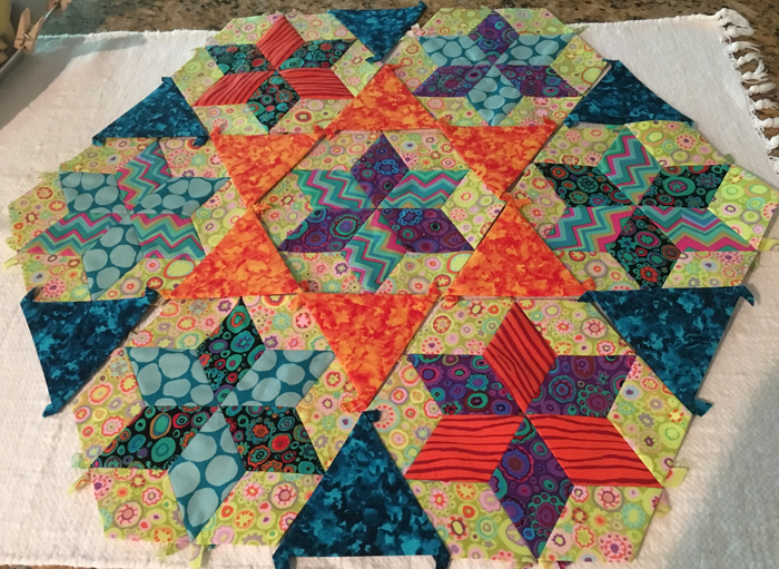 Seven Sisters with English Paper Piecing