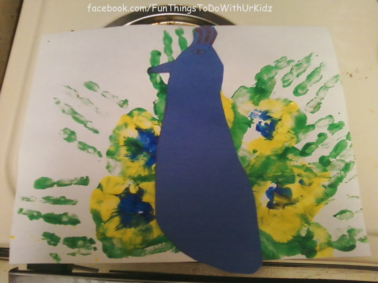 Peacock handprint