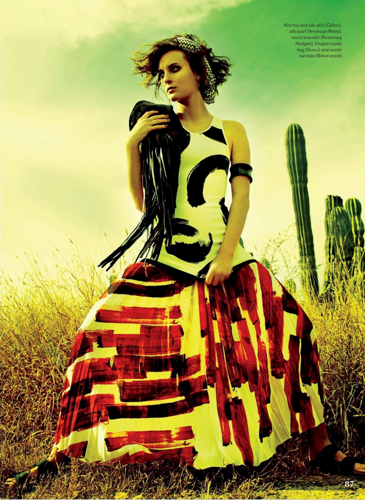 call of the wild: elyse saunders by leda & st. jacques for elle canada ...