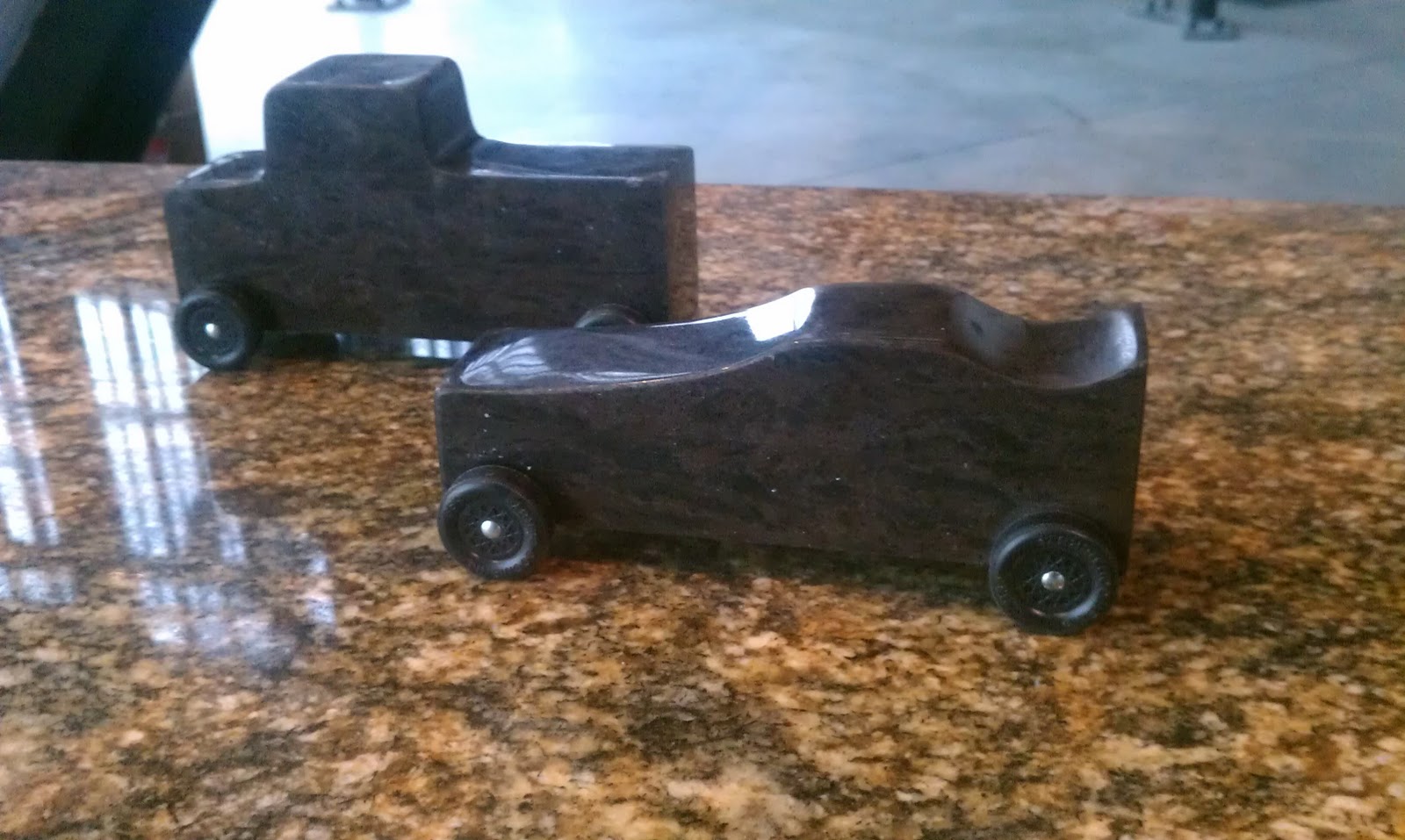 The Granite Gurus: We Made Pinewood Derby Cars Out of Granite