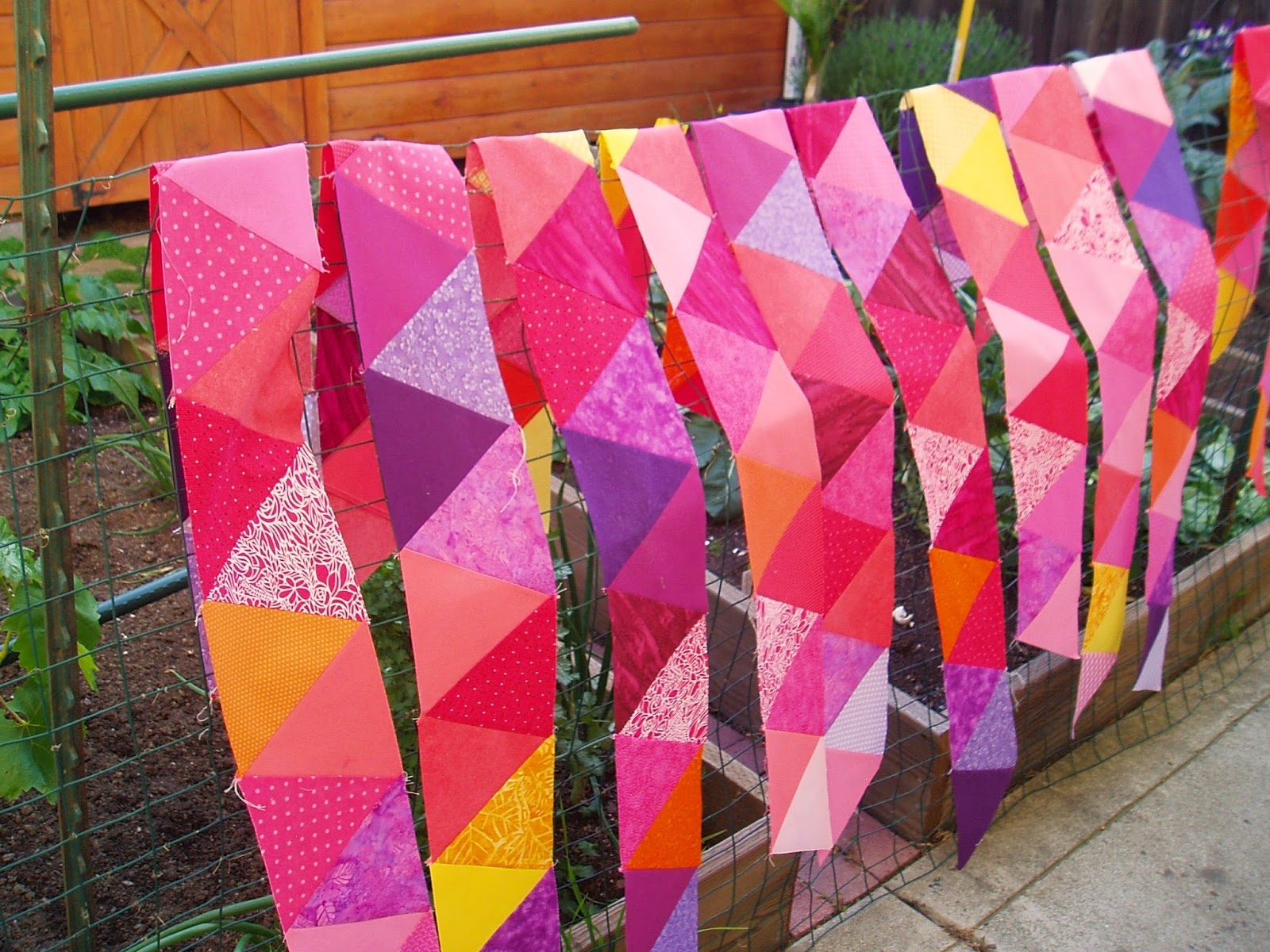 Sunshine in the Attic: Triangle Quilt Strip Parade! for the Triangle ...