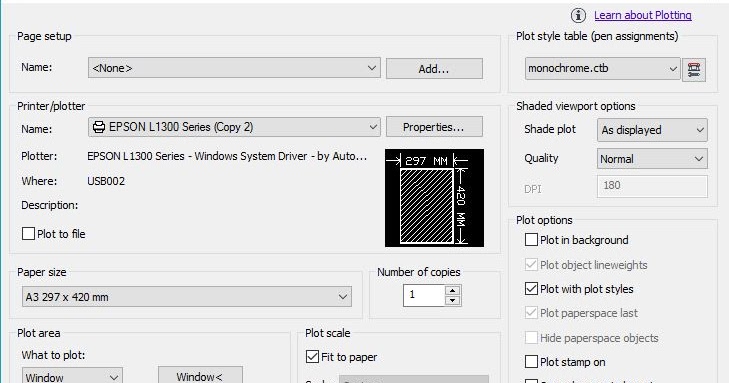 Autocad plot style tables pen settings - newpassl
