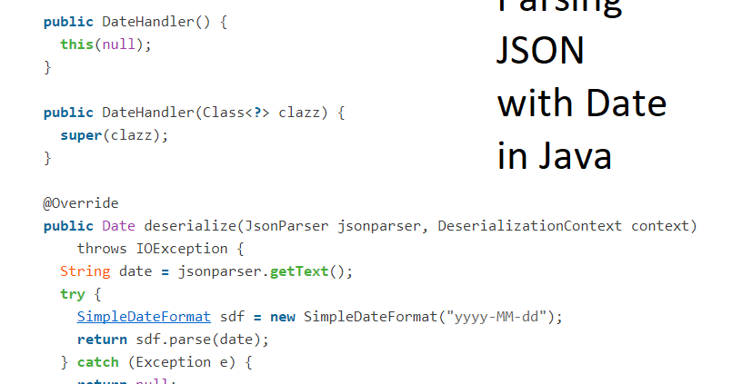 How To Parse JSON With Date Field In Java Jackson JsonDeserialize 