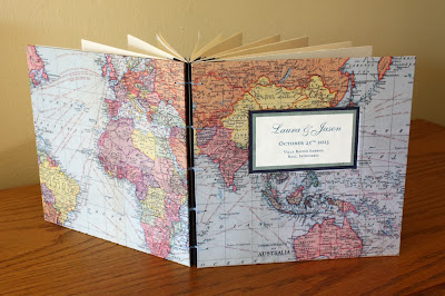linenlaid&felt Katie Gonzalez: A global wedding captured in a map book
