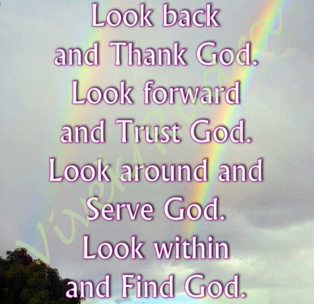 Look back and thank God | Quotes and Sayings