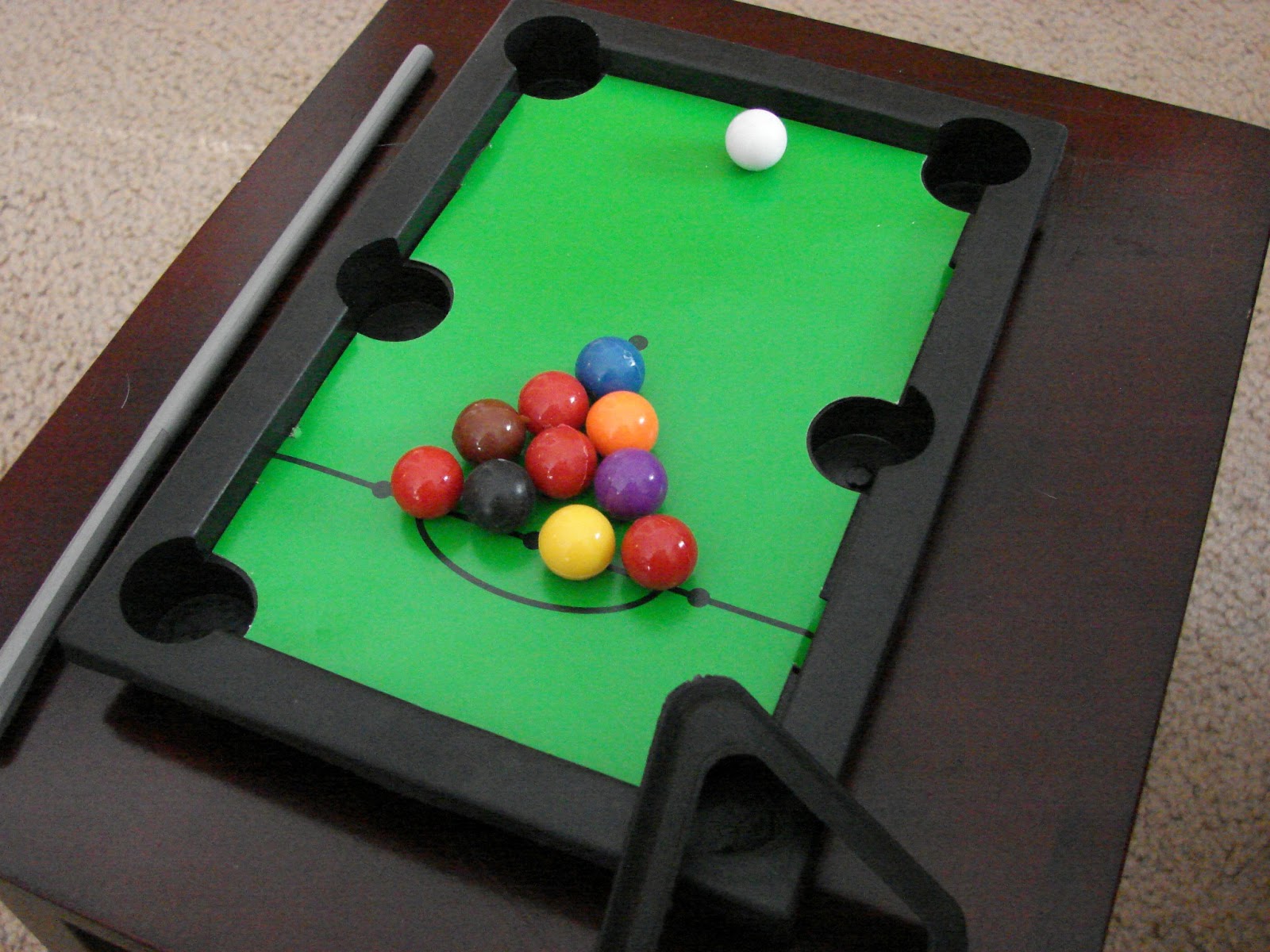 American Girl Doll Play: Dollar Store Find - Doll Sized Pool Table!