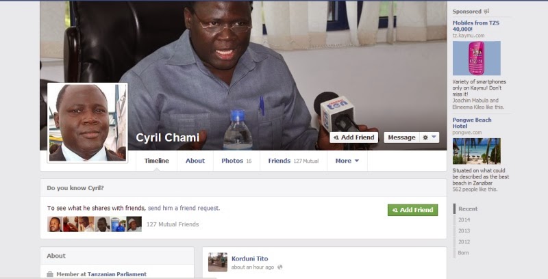 MATUKIO @ MICHUZI BLOG: kanusho la Dkt. Cyril August Chami kuhusiana na ...