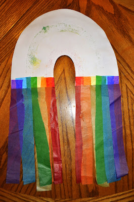 Double-sided Rainbow Windsock Craft ~ She's Crafty