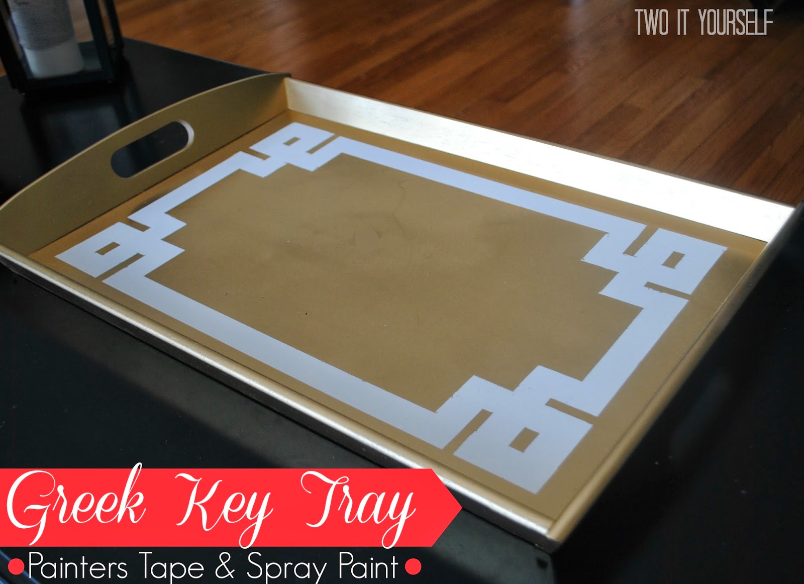Two It Yourself: DIY Greek Key Tray Makeover (Ikea Hack)