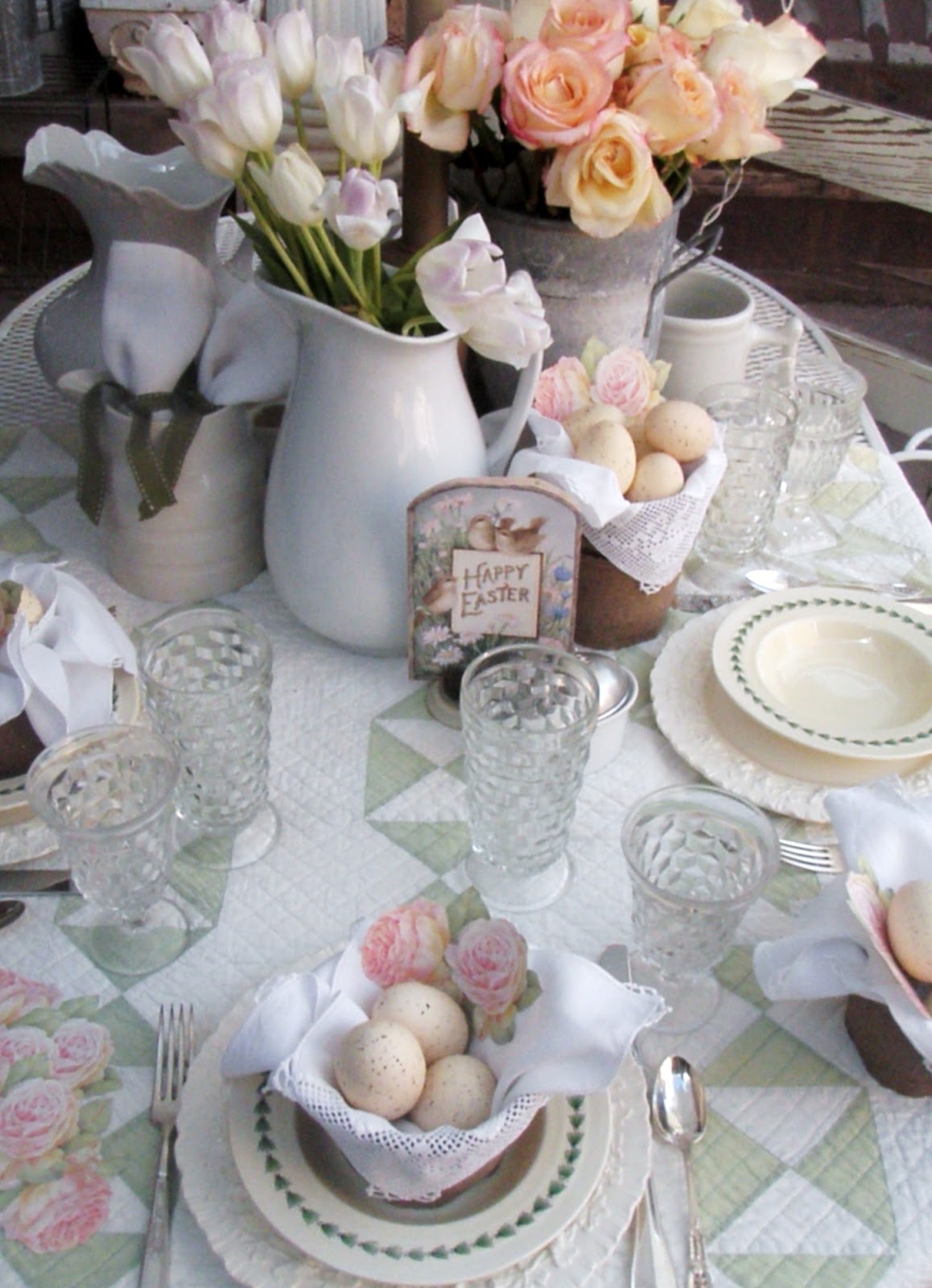 Cabin & Cottage : Vintage Country Easter Table