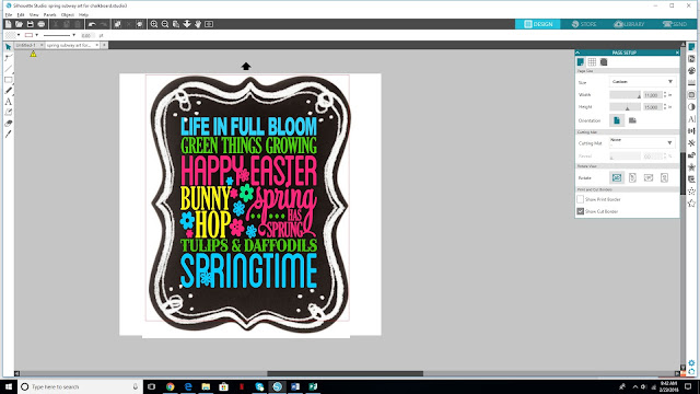 Spring Chalkboard Subway ARt | Occasionally Crafty: Spring Chalkboard ...