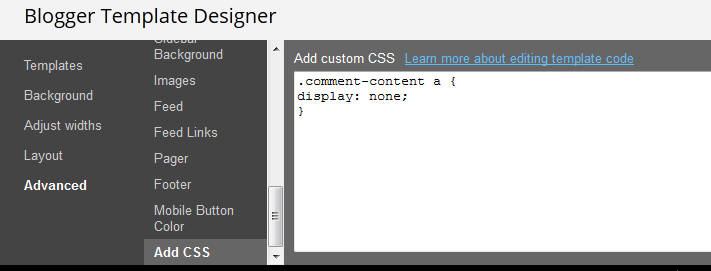 How To Disable Hyperlink in Blogger Comment (CSS) |Tech-Vital Computer ...