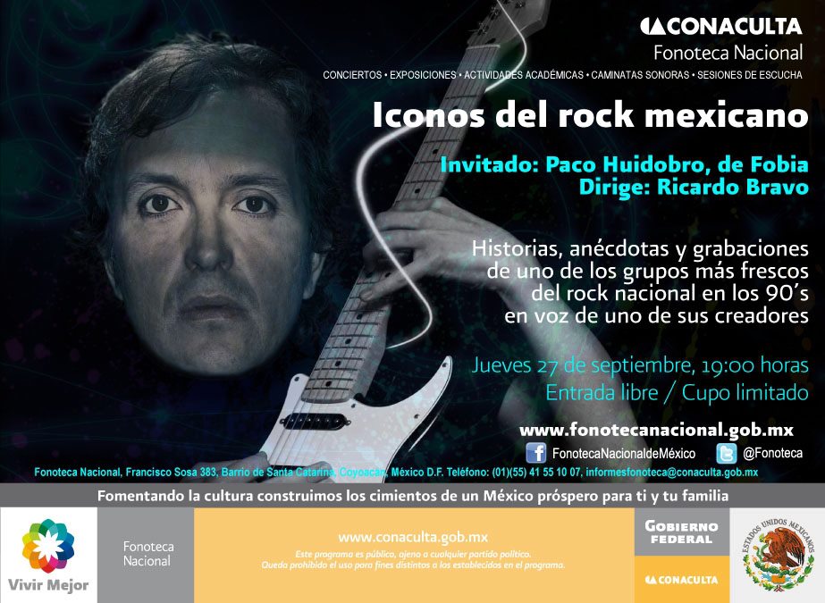 Lectorio: Paco Huidobro en Iconos del rock mexicano