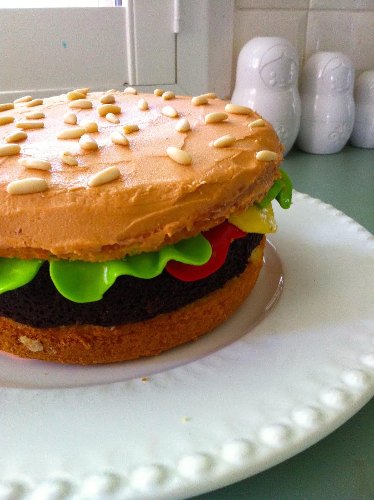 Giggleberry Creations!: Burger Birthday Cake!