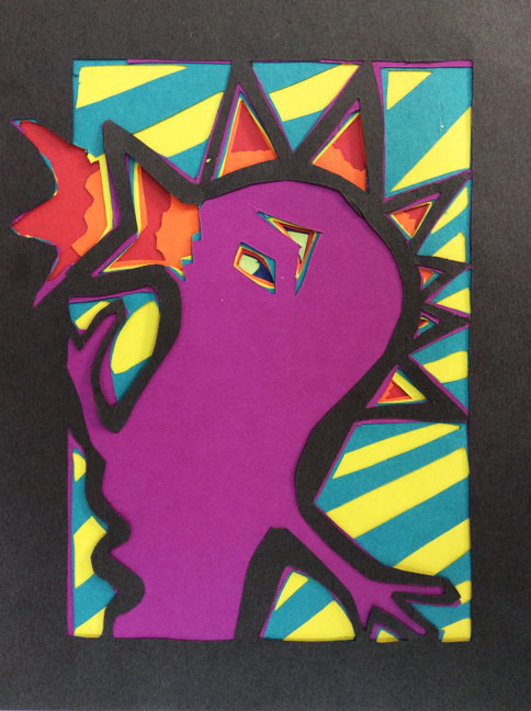Mr. Bob's Middle & High School Art Room: Construction paper project ...