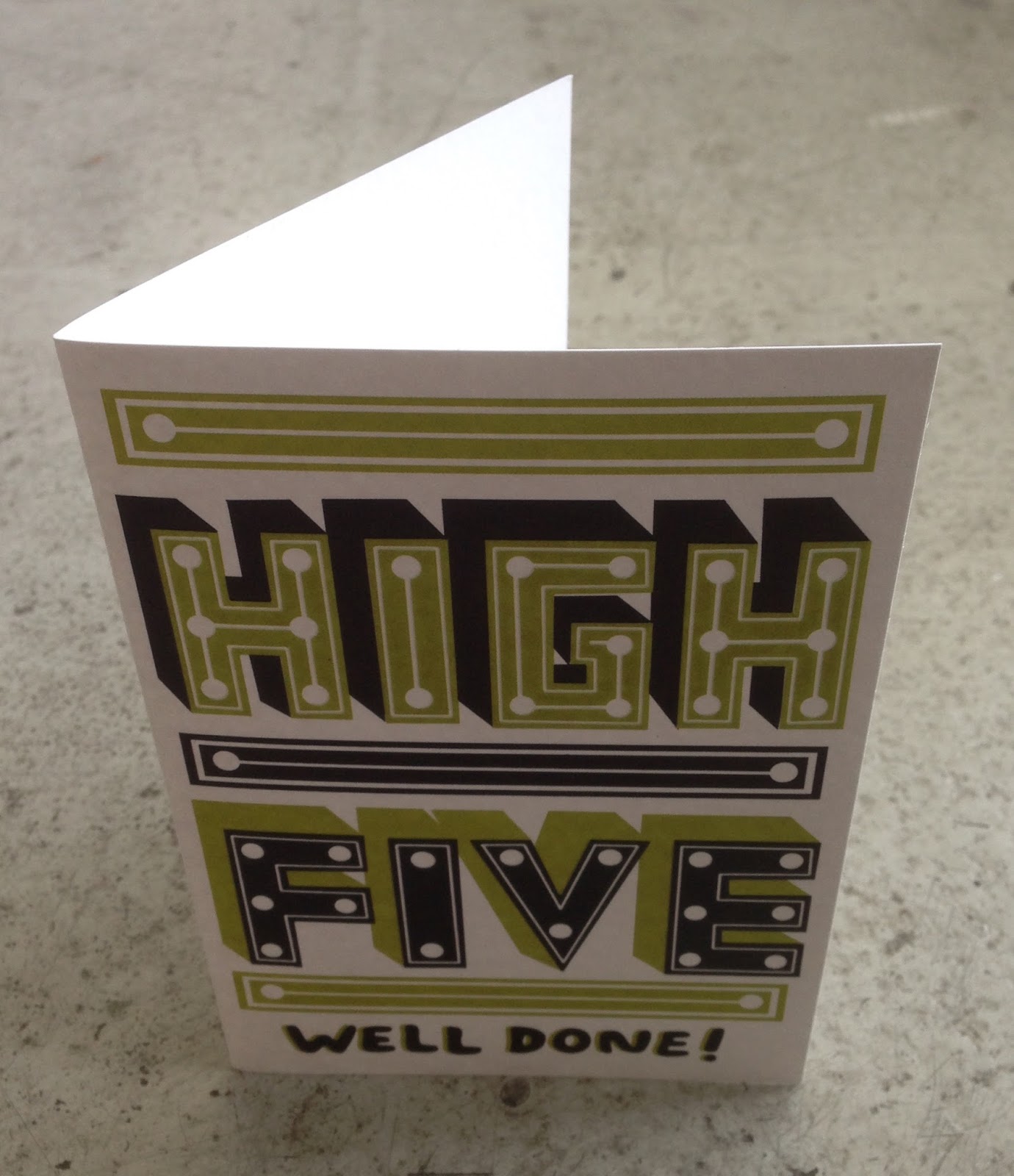 Justin's Amazing World At Fenner Paper: High Five Friday!
