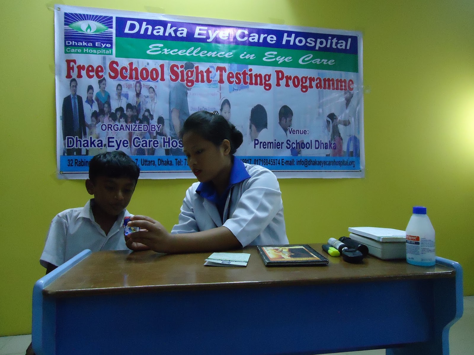 A learner's diary: Eye check up session for school children