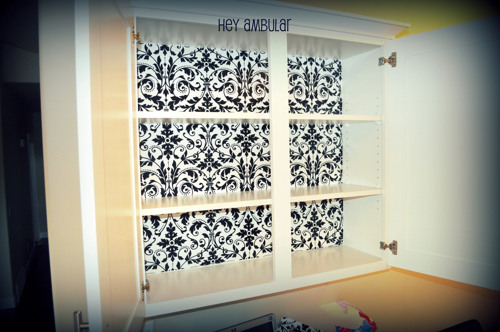 Wrapping Paper Kitchen Cabinets at Stella Sexton blog