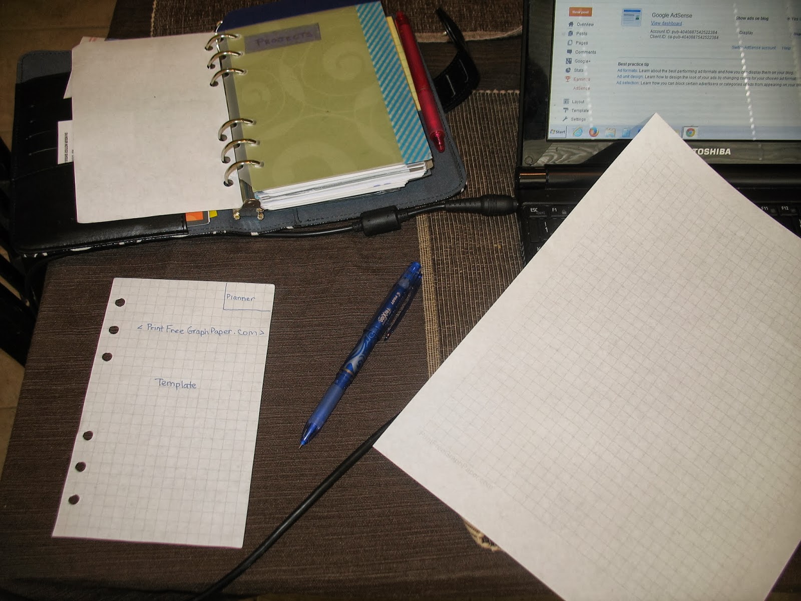 DIY Planner: Notepads Using Graph Paper Printables | Giftie Etcetera ...