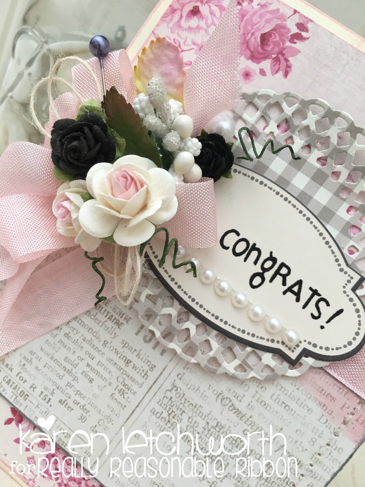 Really Reasonable Ribbon Blog: Quick Congrats Card