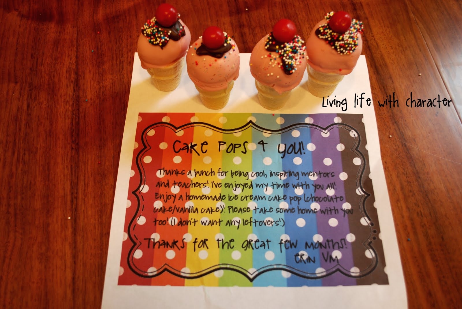 Living Life with Character: Cake Pops!