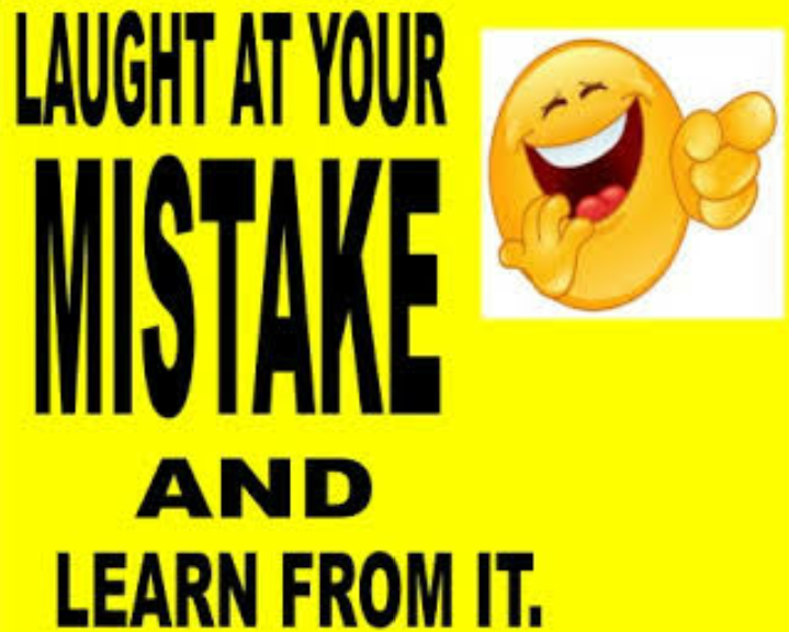 Personality Development: Laugh at your mistakes