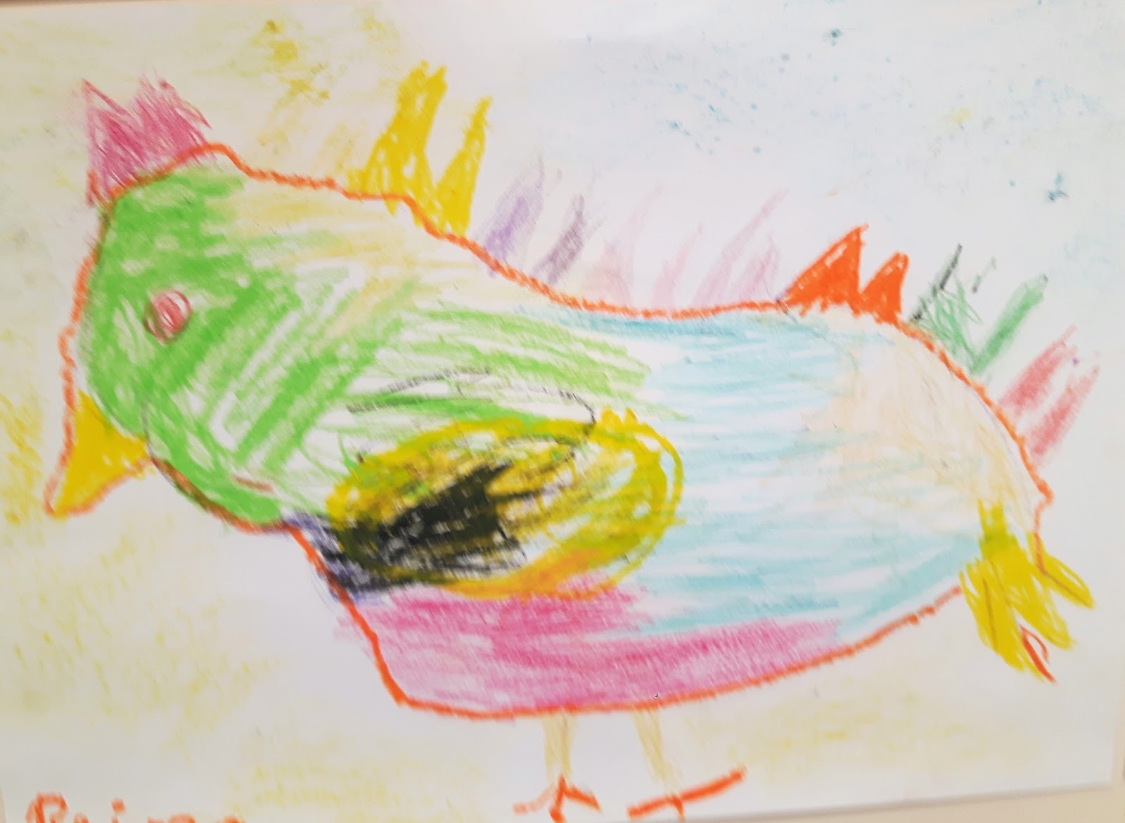 Kolga Kool: Hingedepäev.....Hinge sees, tema keskel seisab ühel jalal ...