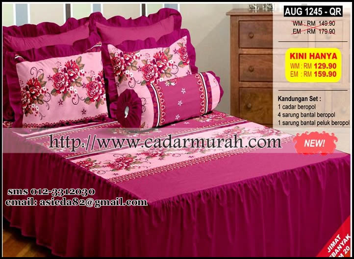 Cadar Cotton Berkualiti Dan Murah: SET CADAR QUEEN ROPOL ~ 100% COTTON ...